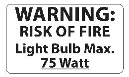 Warning Labels – Antique Lamp Supply
