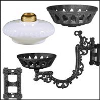 Iron Wall Brackets and Parts – Antique Lamp Supply