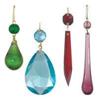 Traditional Colored Glass Lamp Crystals & Pendalogues – Antique Lamp Supply