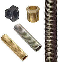 Lamp Pipe, Lamp Nipples, & Threaded Rod – Antique Lamp Supply