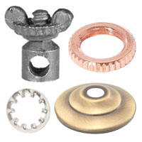 Lamp Hardware - Nuts, Washers, Check Rings, Vase Caps – Antique Lamp Supply