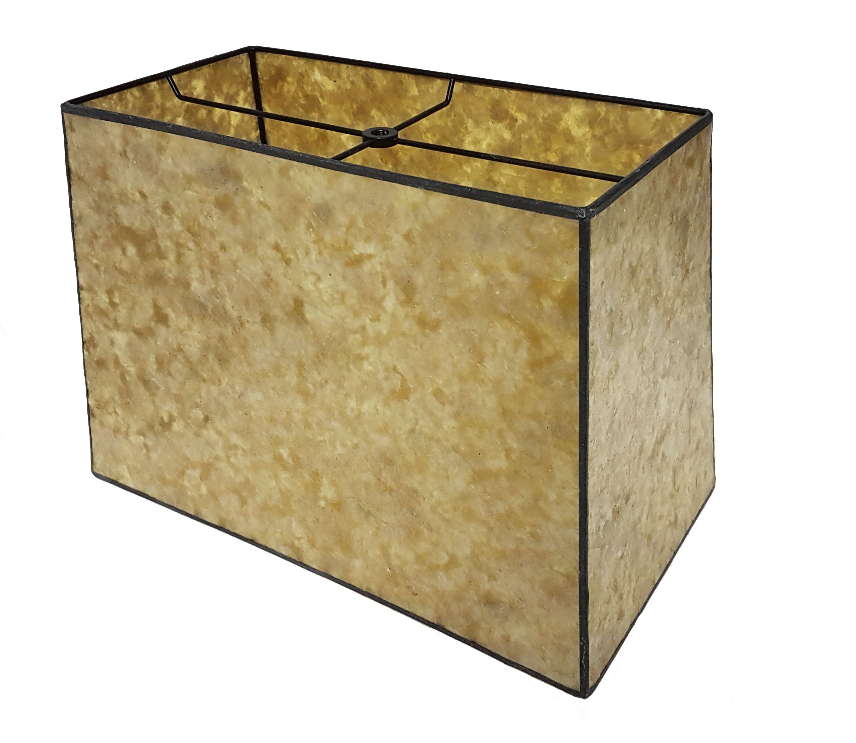 Golden Mica Retro Rectangle Lamp Shade (05682GD) - Antique Lamp Supply ...