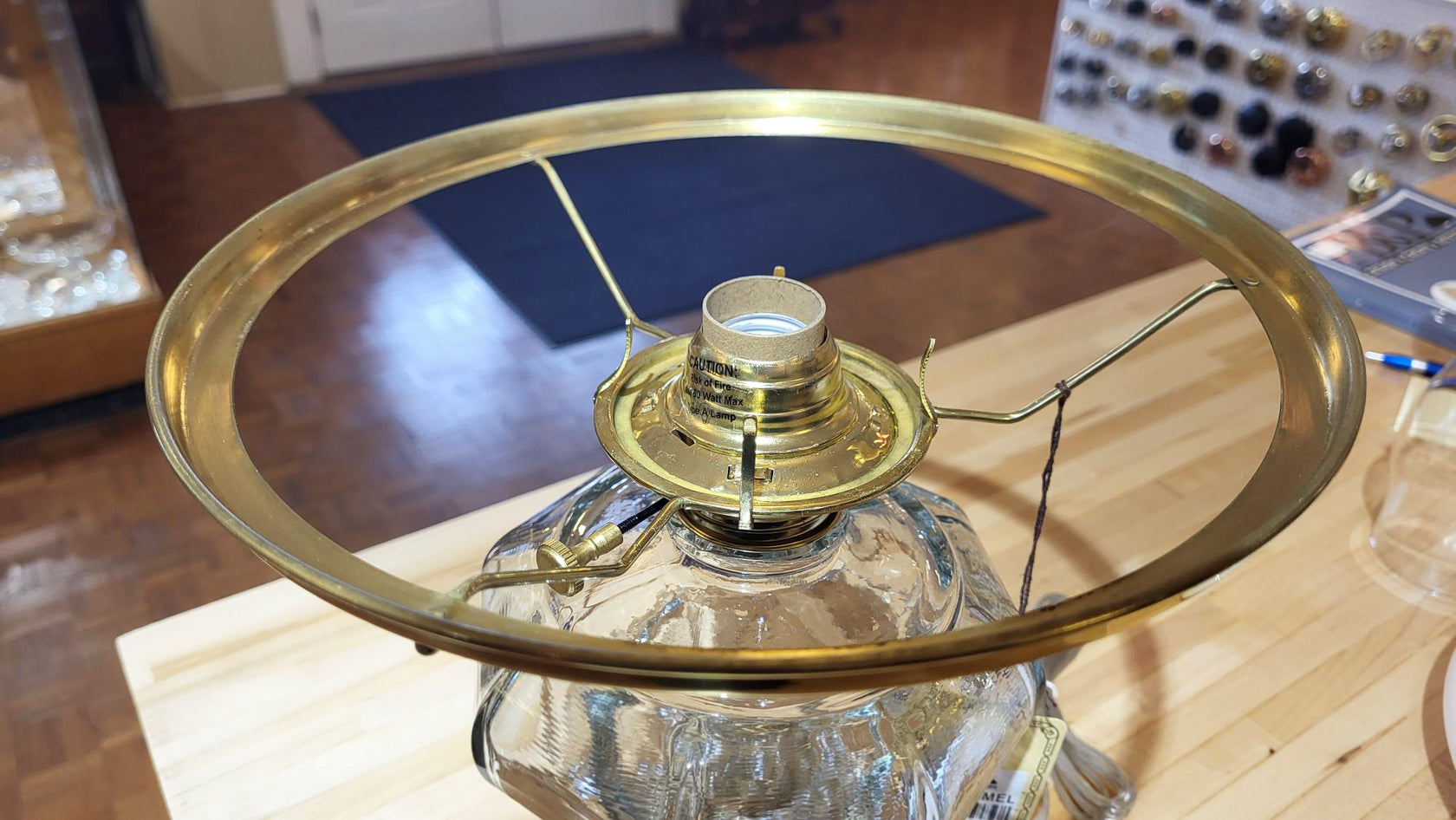 Solid Brass Shade Ring Type Holders - Choice of 7 Sizes (10722 ...
