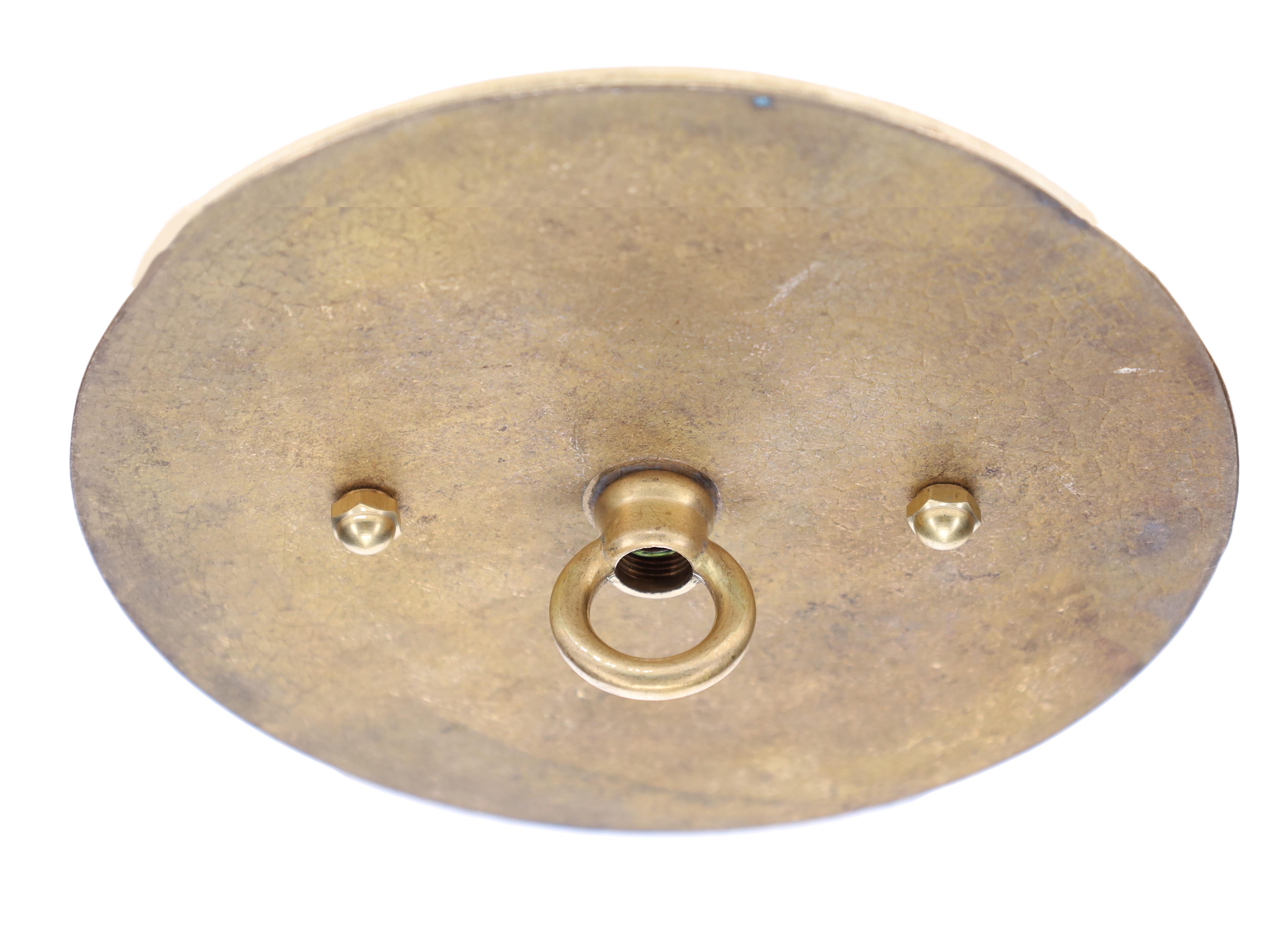 5-1/2" Diam Flat Disk Style Versatile Die Cast Brass Ceiling Canopy ...