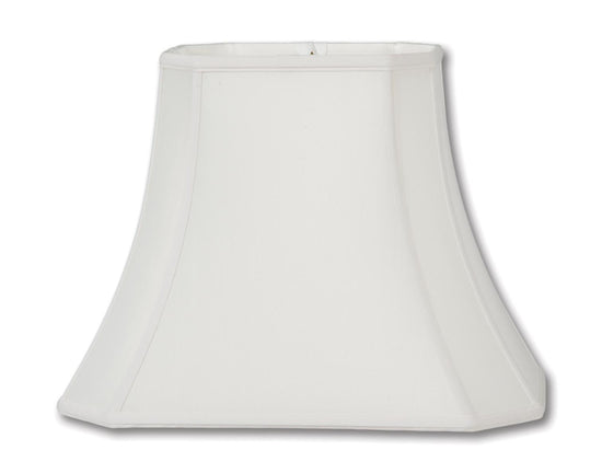 Cut Corner Rectangle Lamp Shades - Off White Color, Tissue Shantung ...