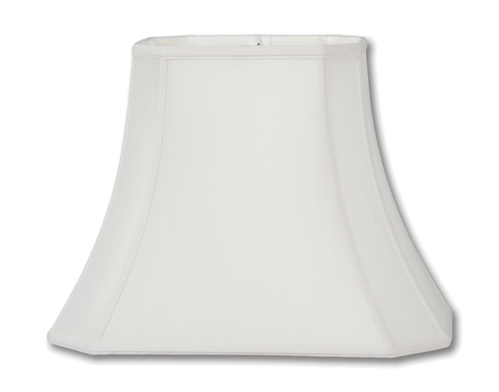 Cut Corner Rectangle Lamp Shades - Off White Color, Tissue Shantung ...