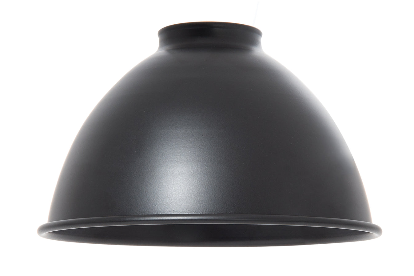 2-1/4 Inch Lip Fitter Industrial Style Metal Dome Shades, 7-1/16" Dia ...