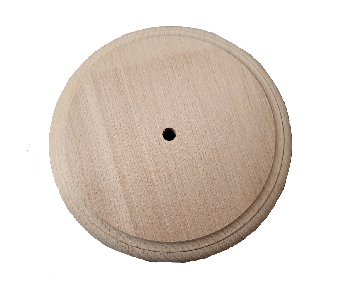 Unfinished Raw Wooden Lamp Bases, Choice of Size 4 to 9" Top Dia ...