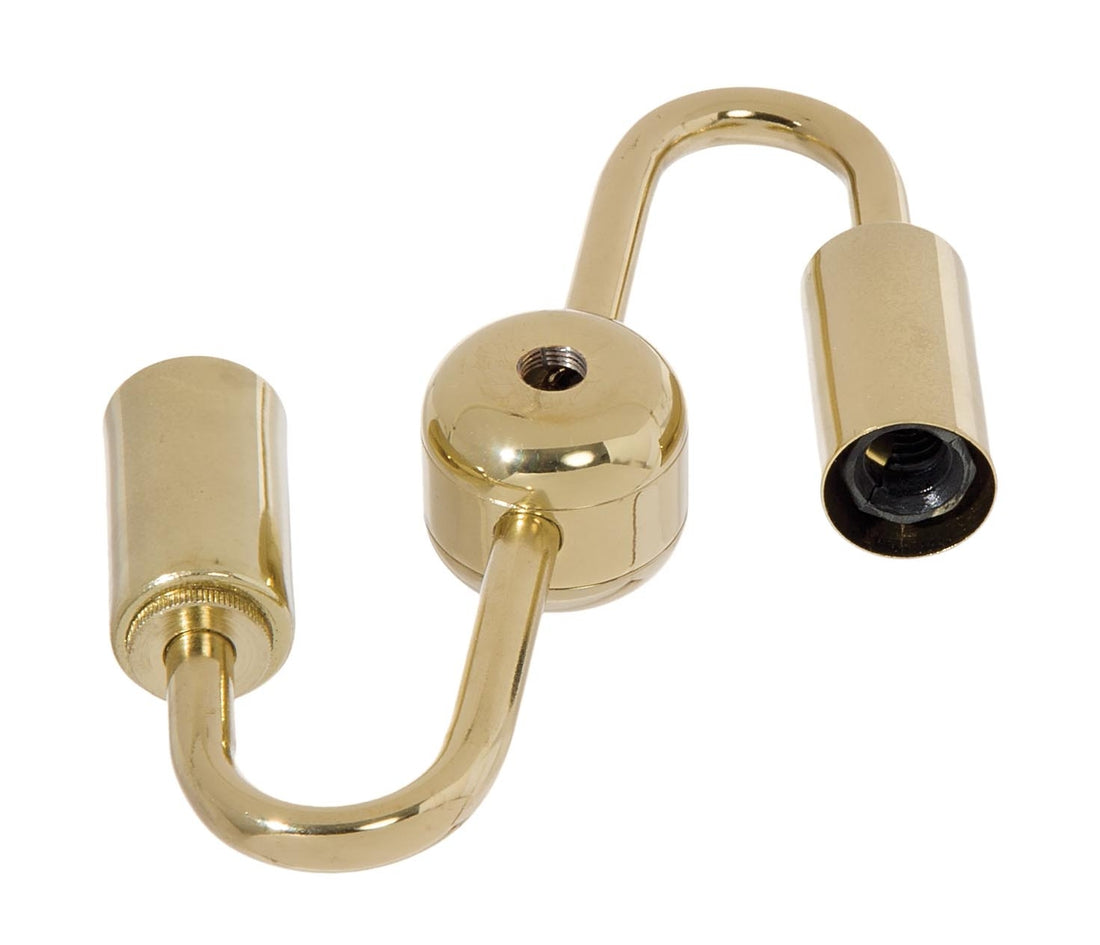 2 Light Wired Cluster Body with Candelabra Sockets, Brass Plated Finish ...
