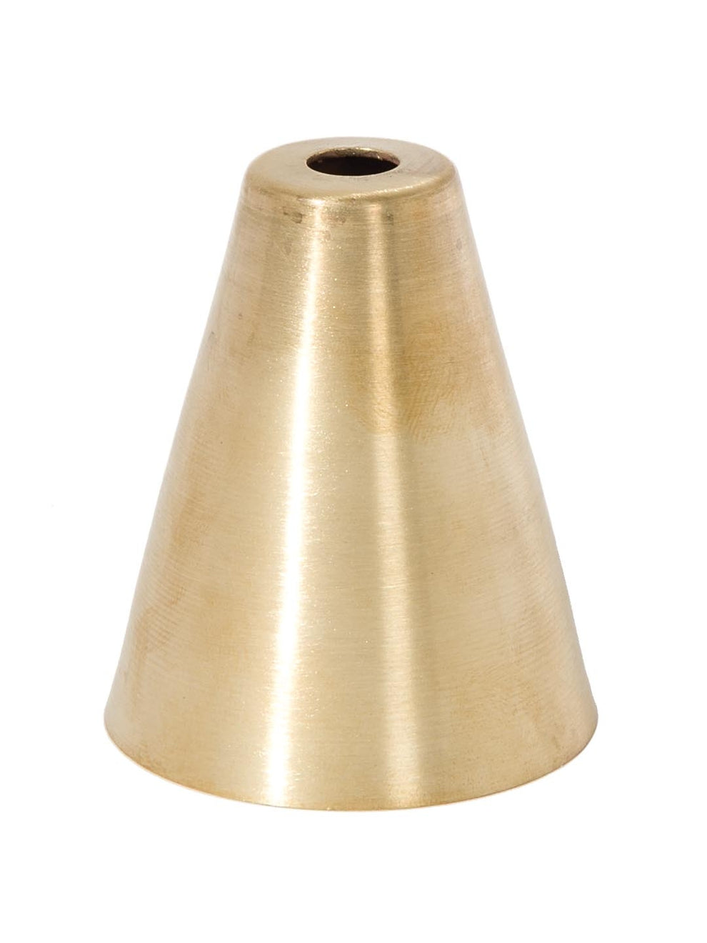 2-3/8 Inch Tall Unfinished Cone Shaped Stamped Brass Socket Cup ...