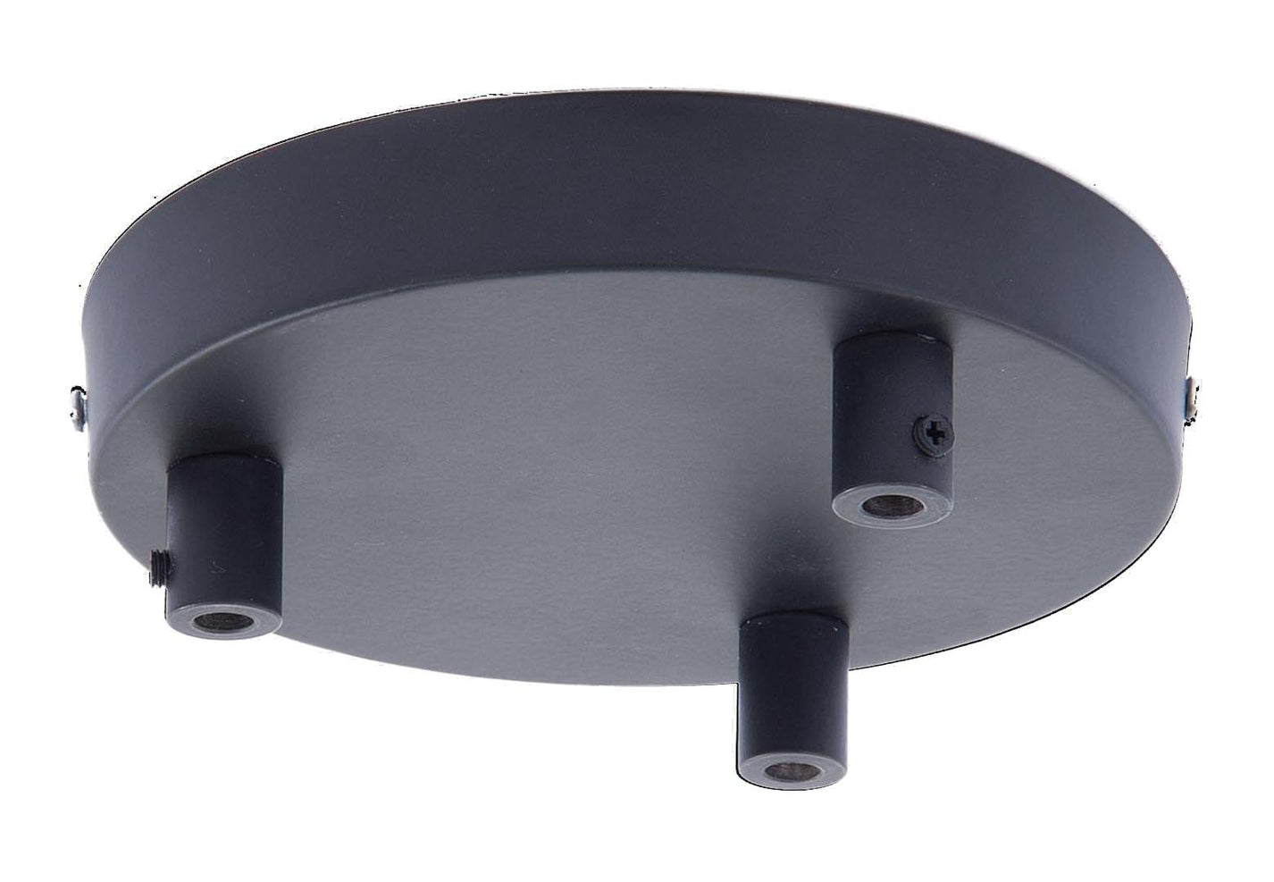 3-Port Lighting Fixture Canopy Kit w/Flat Black Finish, 6" dia ...