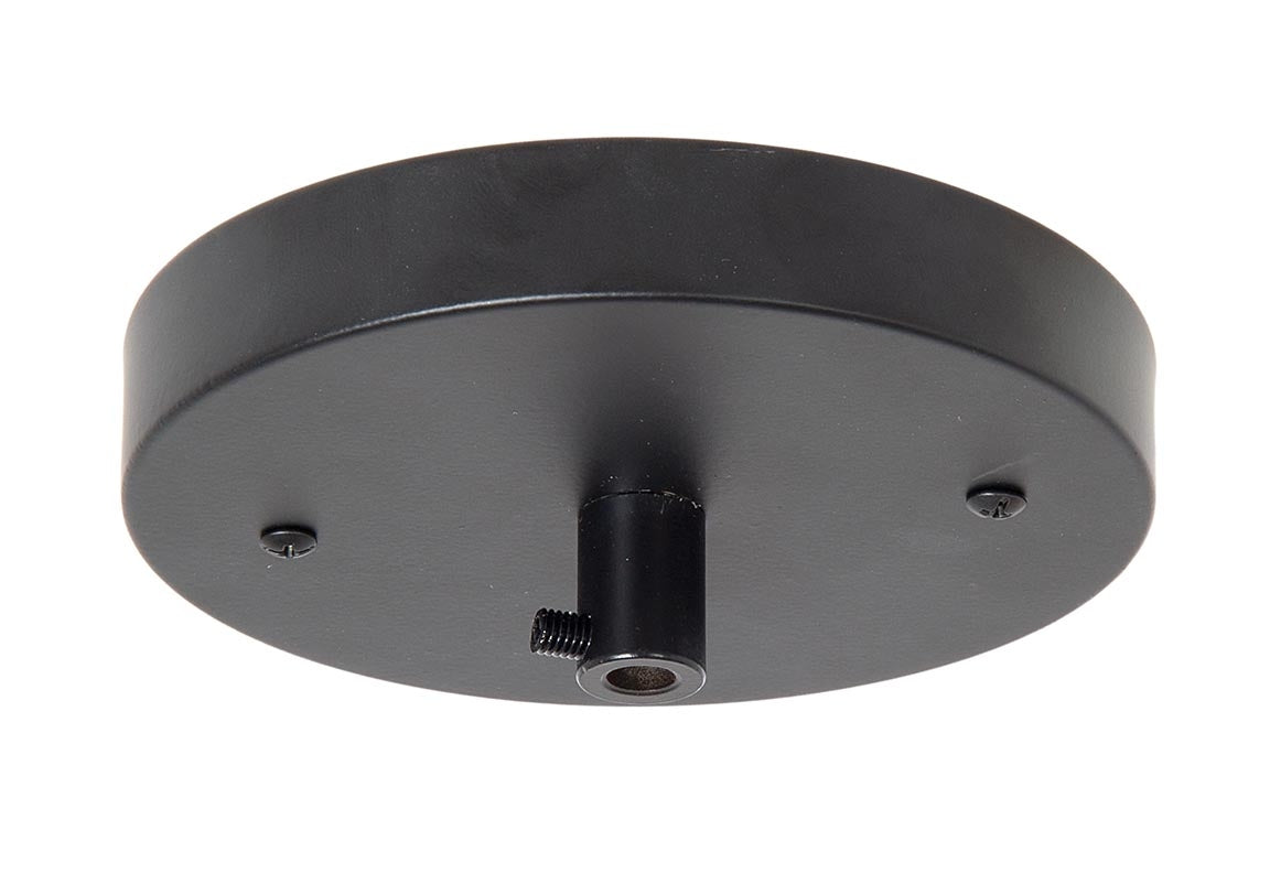 5-1/4 Inch Diameter Satin Black Finish Stamped Steel Single Port Canopy ...