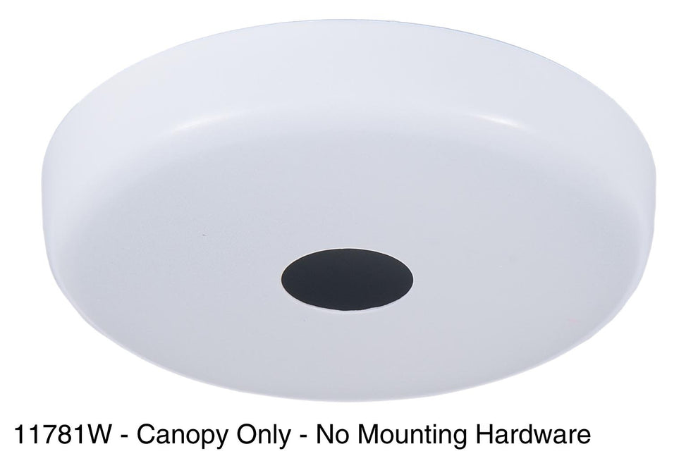 White Finish, Plain Rounded Ceiling Canopy & Canopy Kit (11781W ...