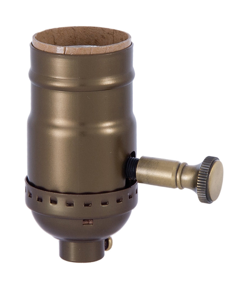 Antique Brass Finish Full Range Dimmer Socket (47669A) - Antique Lamp ...