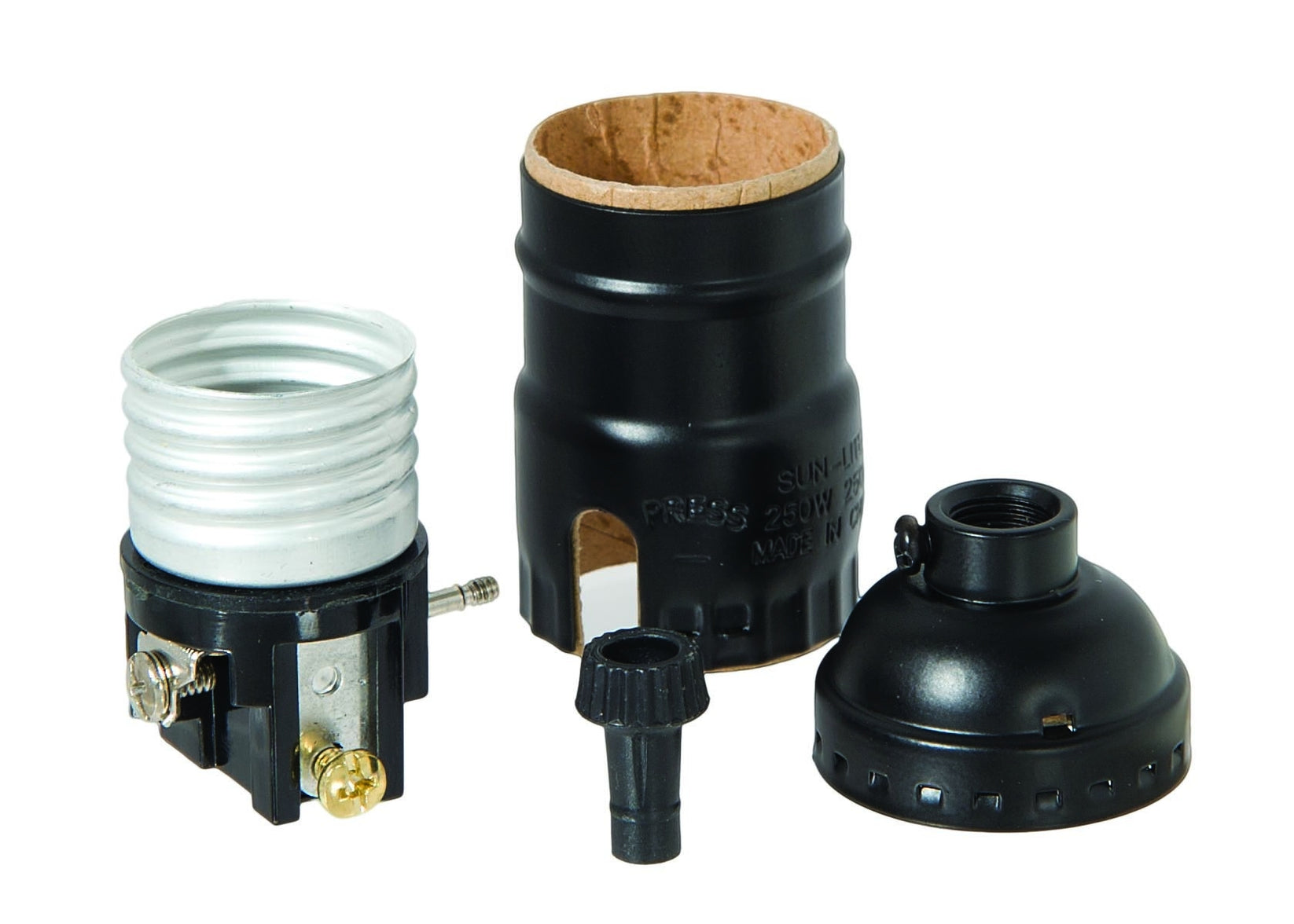 Metal 3-Way Turn Knob Lamp Socket, Satin Black Finish (48346BK ...