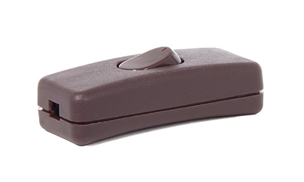 1" Wide Brown Plastic In-Line Toggle Switch For SPT 1 and 2, (48425BR ...